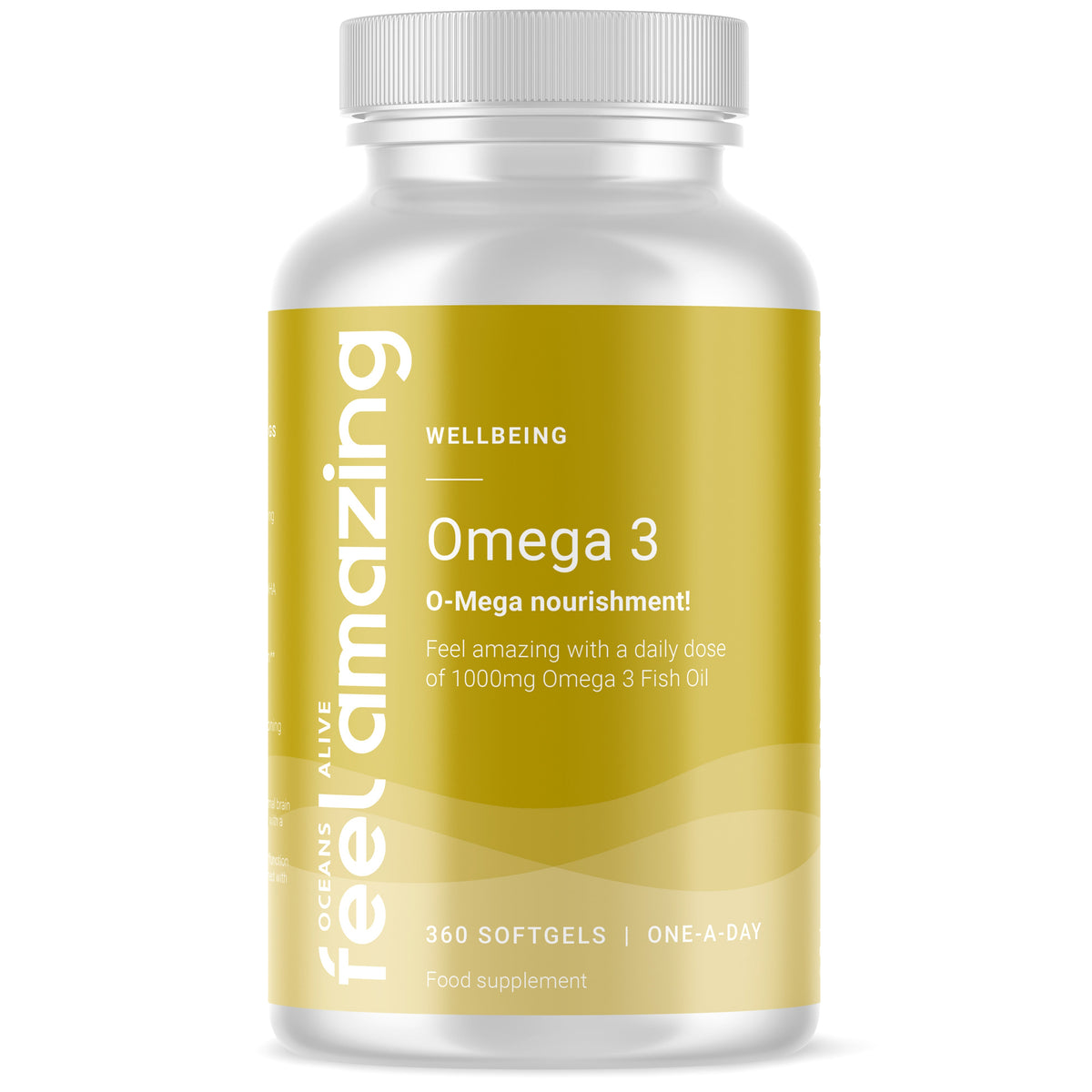 Feel Amazing Omega 3 | 360 Softgels | Oceans Alive