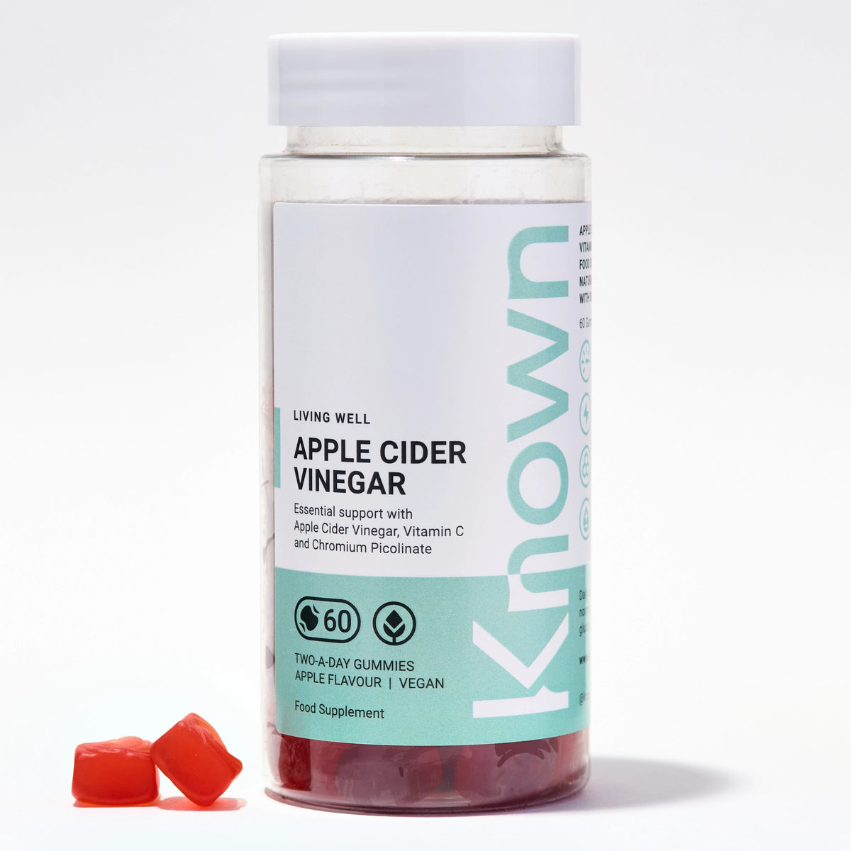 Known Nutrition Apple Cider Vinegar | 60 Gummies